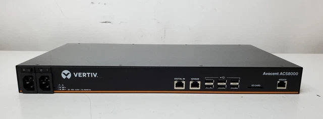 VERTIV AVOCENT ACS8000 8-Port Serial Advanced Console Server Factory ...