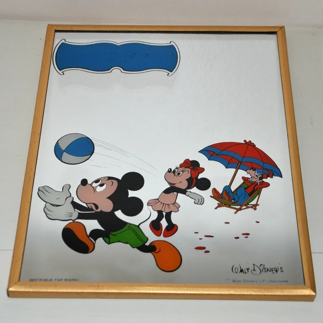 MIROIR MIRROR MICKEY et MINNIE WALT DISNEY'S MARKI années 80 EUR 24,99 ...