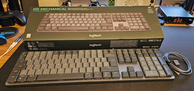 LOGITECH MX MECHANICAL Wireless Keyboard UK Layout (Tactile Quiet Brown ...