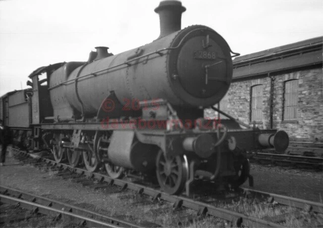 PHOTO GWR 2868 Being Examined At Abergavenny Monmouth Road 30/5/52 -2 £ ...