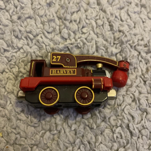 THOMAS THE TANK Engine Harvey Train Diecast Metal Magnetic Push Along ...