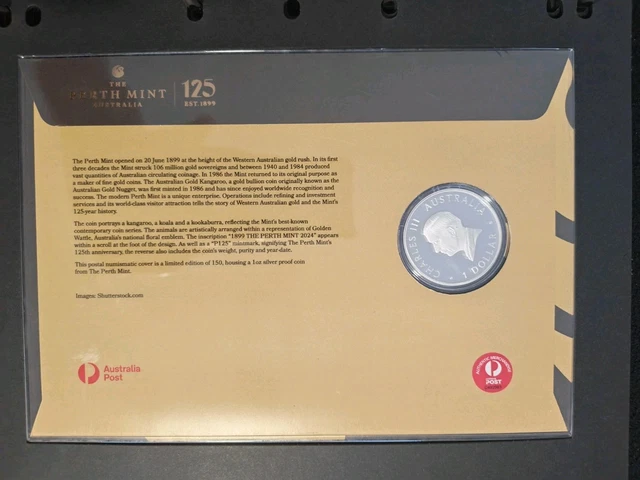 AUSTRALIA IMPRESSIONS 2024 PNC Perth Mint 125 Years 1oz Silver Proof ...