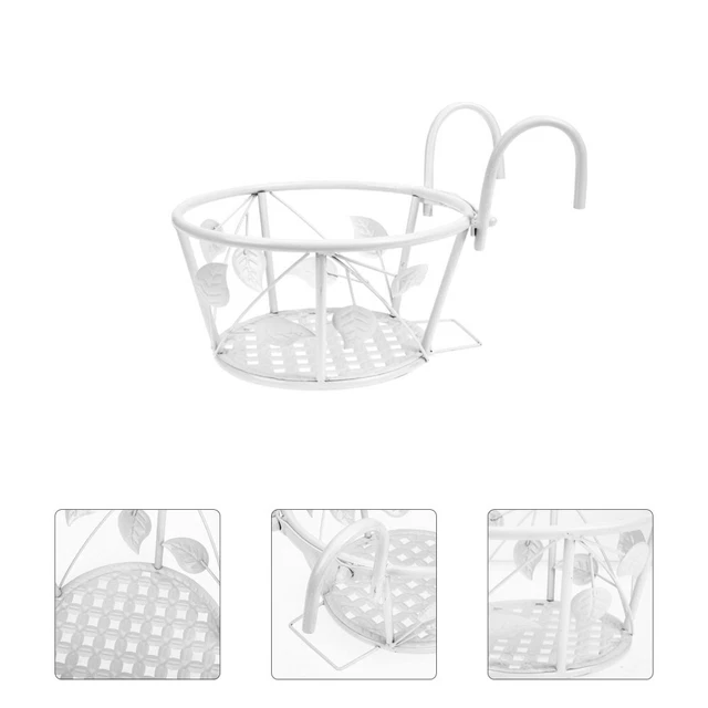 STAFFE METALLICHE APPENDIABITI piante balcone scaffale vaso fiori aneto ...