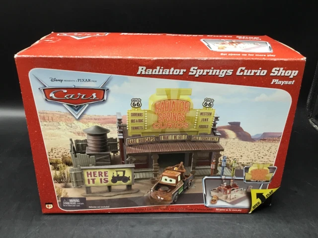 DISNEY PIXAR CARS Radiator Springs Curio Shop Playset [Mattel] NEW IN ...