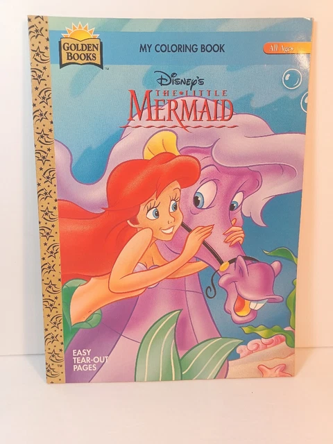 GOLDEN BOOKS MY Coloring Book Disney The Little Mermaid Usa 1996 £8.96 ...