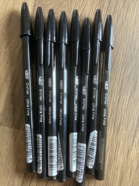 BIC CRISTAL ORIGINAL 0.7mm ULTRA FINE (EXACT) Black Ballpoint Pen 992603 (PKT 8) £7.20 - PicClick UK