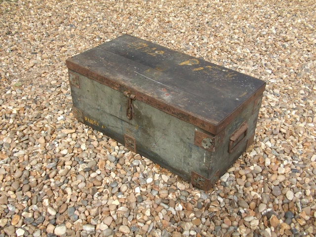 GENUINE VINTAGE RAF TOOLBOX C1940's WW2 great patina super strong. £57. ...