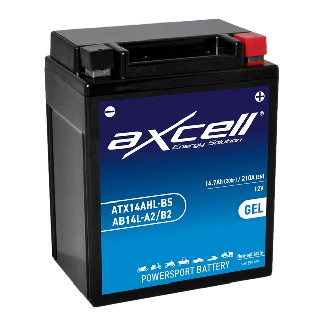 BATTERIES 12V YB14L-A2 GEL AXCELL 51411 Honda CBR 1000 F SC24 89-92 EUR ...