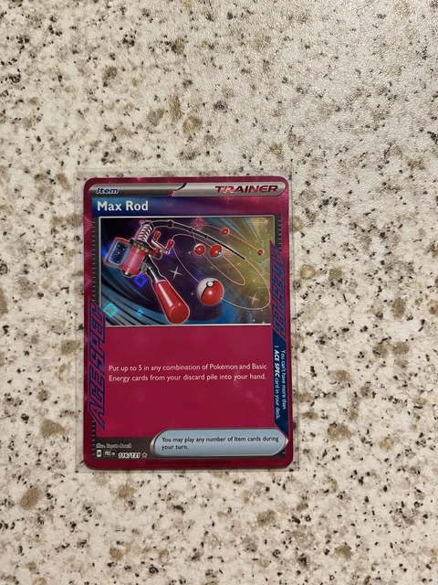 MAX ROD 116/131 Prismatic Evolutions Ace Spec Pokemon TCG £1.75 ...