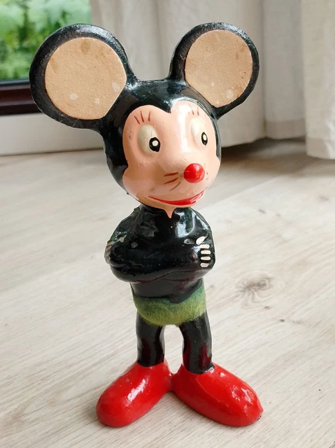 HANDBEMALT MICKEY FIGUR Original 60er Jahren DDR Ostalgie 14 cm Mouse ...