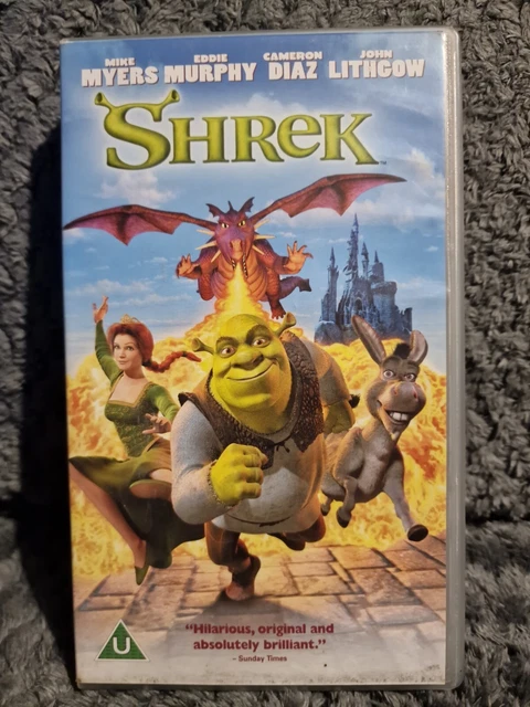 SHREK DREAM WORKS PAL VHS Video Tape Cassette EUR 5,82 - PicClick FR