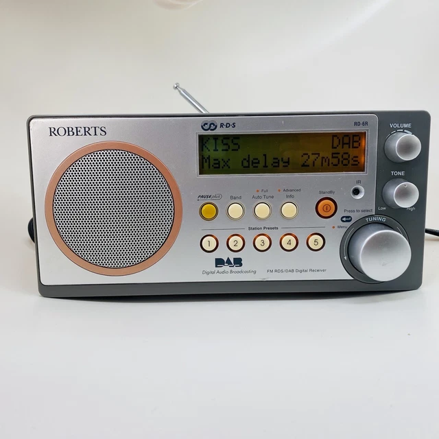 RARE ROBERTS RD-6R Gemini 6 FM RDS / DAB DIGITAL RADIO pause plus ...