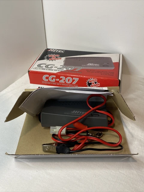 HITEC NICD/NIMH CG-207 5-7 cellules 2AMP Pic Chargeur Batterie Réf 44. ...
