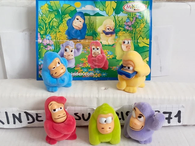 KINDER FERRERO SORPRESINE Serie Completa 2S-32 Gorilla Colori +1 ...