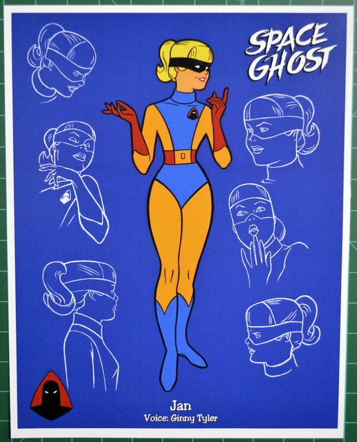 SPACE GHOST - PHANTOM CRUISER MODEL SHEET Pin Up Poster HB TV EUR 16,81 - PicClick DE