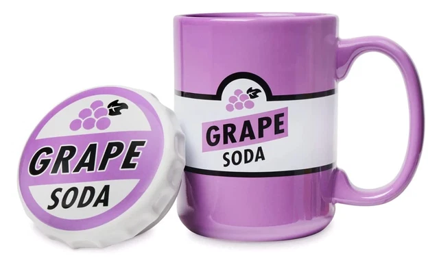 DISNEY STORE UP Mug Grape Soda With Lid Cup Pixar Movie Film Stonewear ...