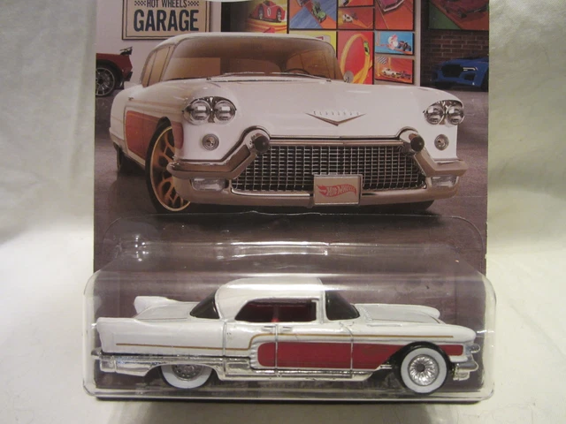 HOT WHEELS GARAGE CUSTOM '57 Cadillac Eldorado Real Riders Roues 3/10 ...