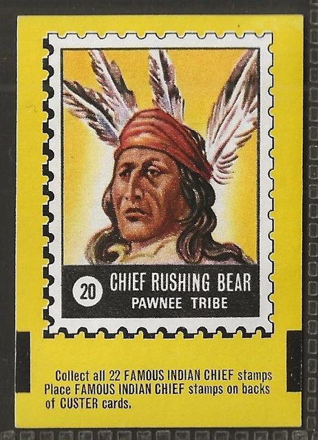 A&BC-FAMOUS INDIAN CHIEFS 1968-#20- Chief Rushing Bear £24.99 - PicClick UK