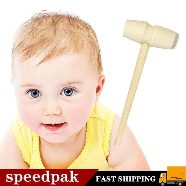 MINI WOODEN HAMMER Massage Tool Hammer Children Kids Educational Toy ...