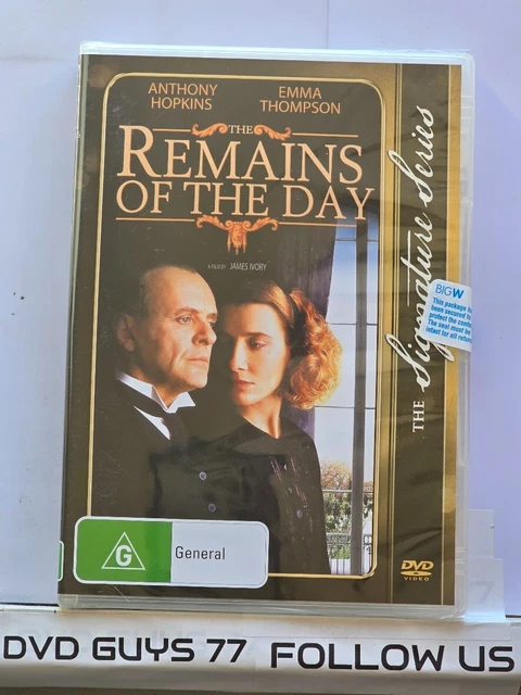 THE REMAINS OF the Day (DVD, 1993) - Region 4 (NEW SEALED) $25.65 ...