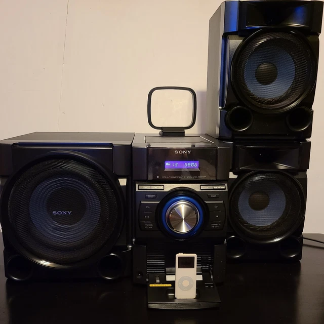 SONY MHC-EC909IP MINI HI-FI Component System Subwoofer 2 Speakers ...
