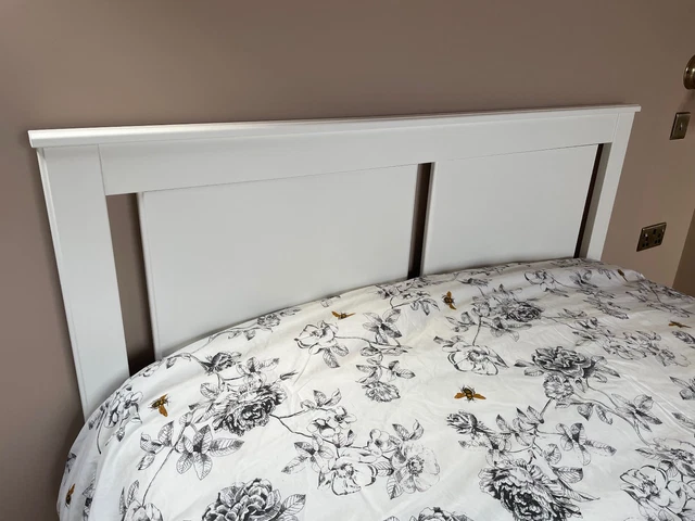 IKEA SONGESAND DOUBLE Bed frame with two storage boxes and matress £52. ...