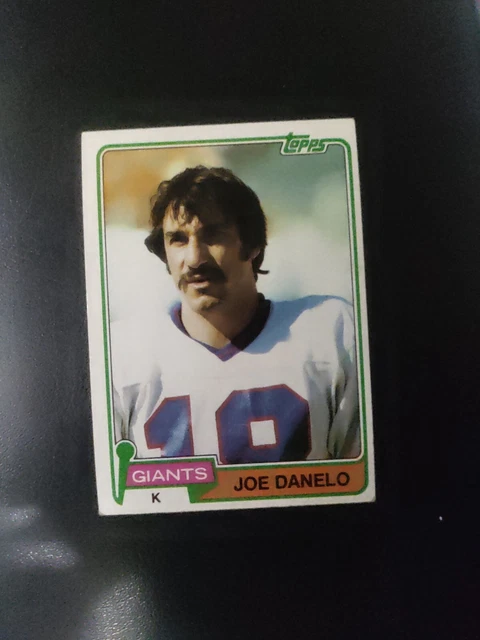 1981 TOPPS FOOTBALL #328 Joe Danelo New York Giants Neuf comme neuf ...