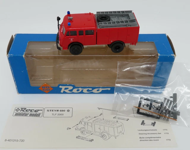 B ROCO HO 1/87 CAMION STEYR 680 TLF 2000 POMPIERS FEUERWEHR ST GILGEN ...