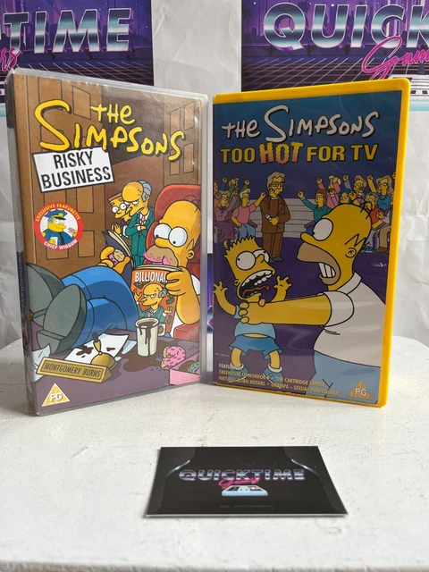THE SIMPSONS: RISKY Business & The Simpsons: Too Hot For TV 2 VHS *FREE ...