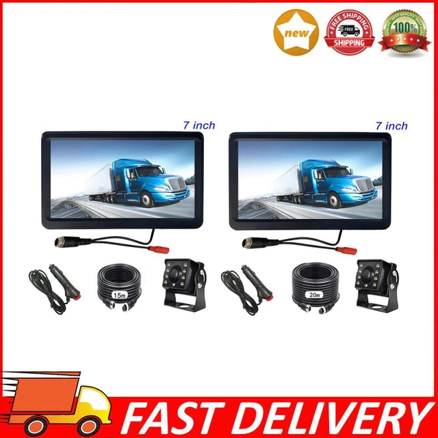 7 INCH CAR Monitor Screen 8 LED Reverse Camera Car Rear View Monitor ...