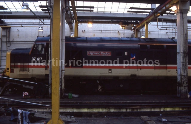 THORNABY DEPOT CLASS 37 37417 1990 Agfachrome 35mm Slide RN326 £2.99 ...