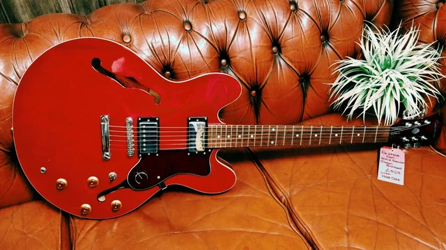 EPIPHONE ES 335 Dot 2002 Korean Samick Made Dark Cherry Red With Hard ...