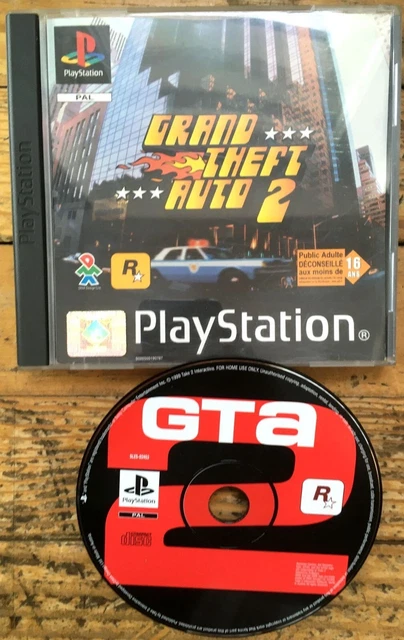 GRAND THEFT AUTO 2 Black Label EN BOÎTE SANS NOTICE PS1 PAL FR BOXED ...
