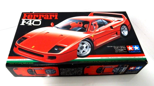 MODELLBAUSATZ FERRARI F40 Nr. 24077 Tamiya Automodell Kunststoff 1:24 ...