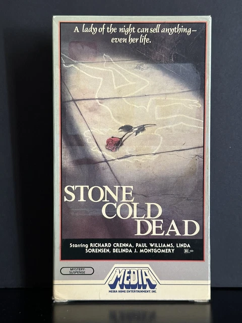 STONE COLD DEAD VHS RARE Horror Media Home Ent. White Stripe Intact ...