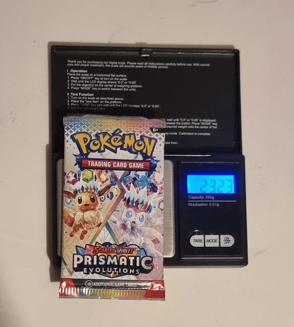 POKÉMON TCG - Prismatic Evolutions Booster Pack - Sealed - HEAVY PACK ...