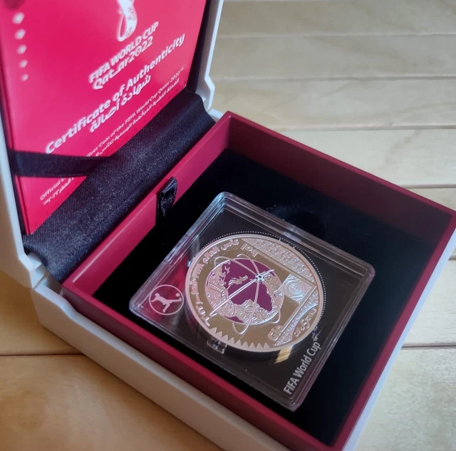 FIFA WORLD CUP Qatar 2022 1 Oz Silver Coin "Global" with Certificate ...