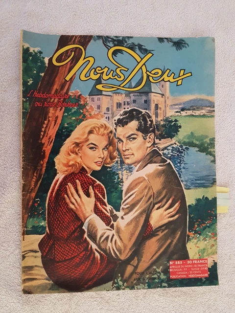 NOUS DEUX N°585 1958 Roman-Photo Roman Dessine Publicite Raymond Devos ...