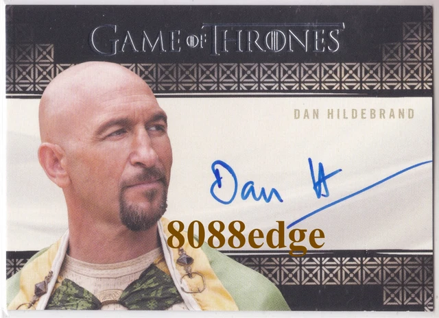 2020 GAME OF Thrones Complete Auto: Dan Hildebrand - Autograph "Sons Of ...