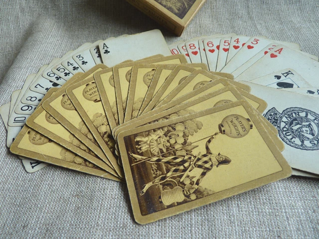 VINTAGE PLAYERS WEIGHTS Playing Cards Tobacco Cigarette Advertising ...
