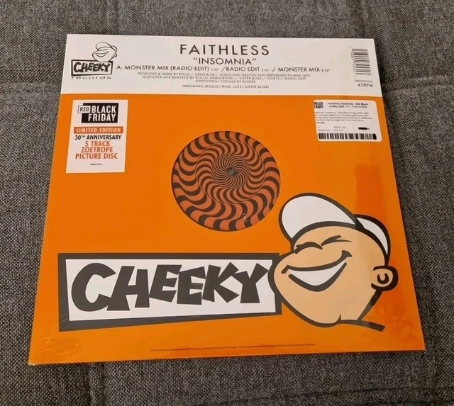 FAITHLESS INSOMNIA VINYL RSD 2025 30th Anniversity 5 Track Zoetrope ...
