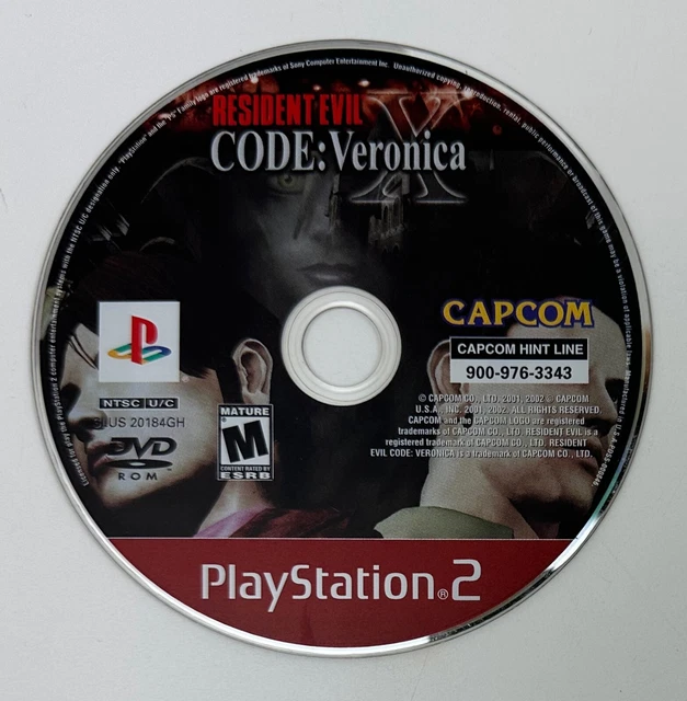 RESIDENT EVIL CODE: Veronica X PS2 (Sony PlayStation 2, 2001) Disc Only ...