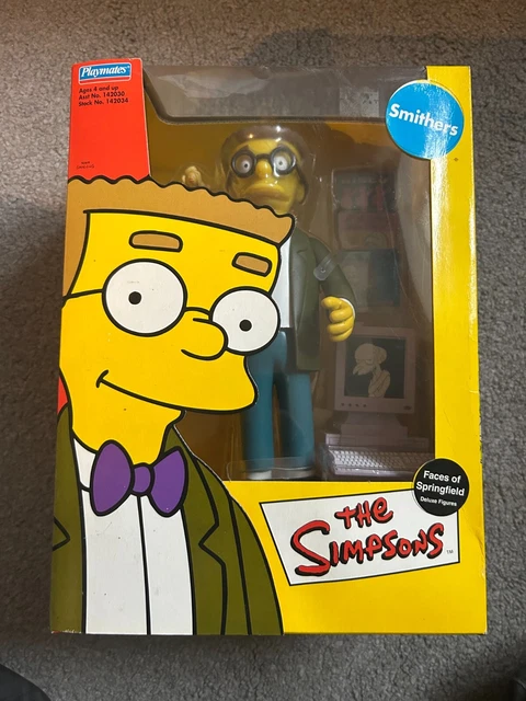 PLAYMATES FACES OF Springfield The Simpsons Smithers Deluxe 9" Toy ...