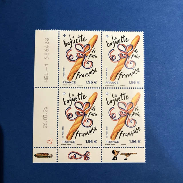 TIMBRES DE FRANCE 2024 Bloc De 4 Timbres. La Baguette EUR 25,00 ...