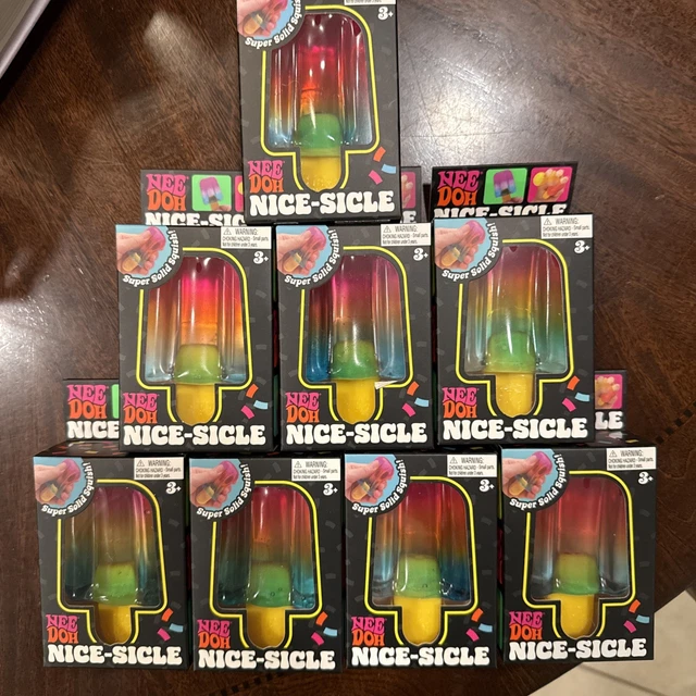NEE DOH NICE-SICLE Popsicle Rainbow Needoh Fidget New In Box Toy Squish ...