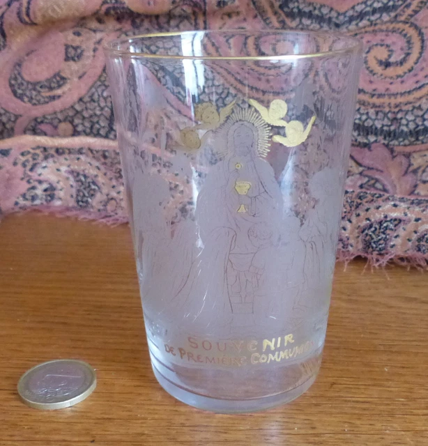 VERRE SOUVENIR ANCIEN Souvenir de première communion, parfait état EUR 10,00 - PicClick FR