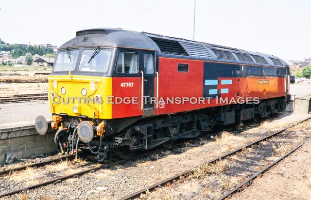 ORIGINAL RAILWAY SLIDE: Class 47 Diesel 47767 1996 Norwich D-161 £3.49 ...