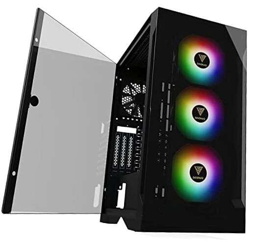 ATX MID TOWER Gaming Case with 3 x 120mm ARGB Computer Fans TALOS E2 ...