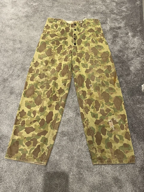 WW2 USMC 44 Pattern HBT Camouflage Frogskin Trousers Original £450.00 ...