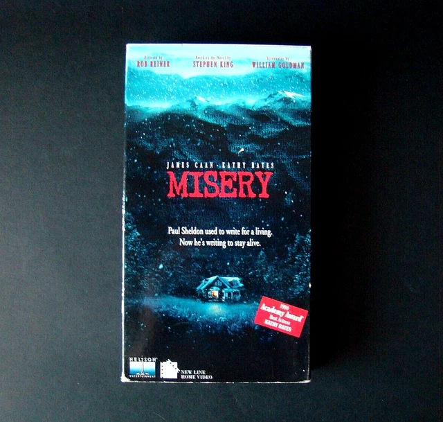 MISERY VHS TAPE 1991 Stephen King Kathy Bates James Caan Horror Movie ...